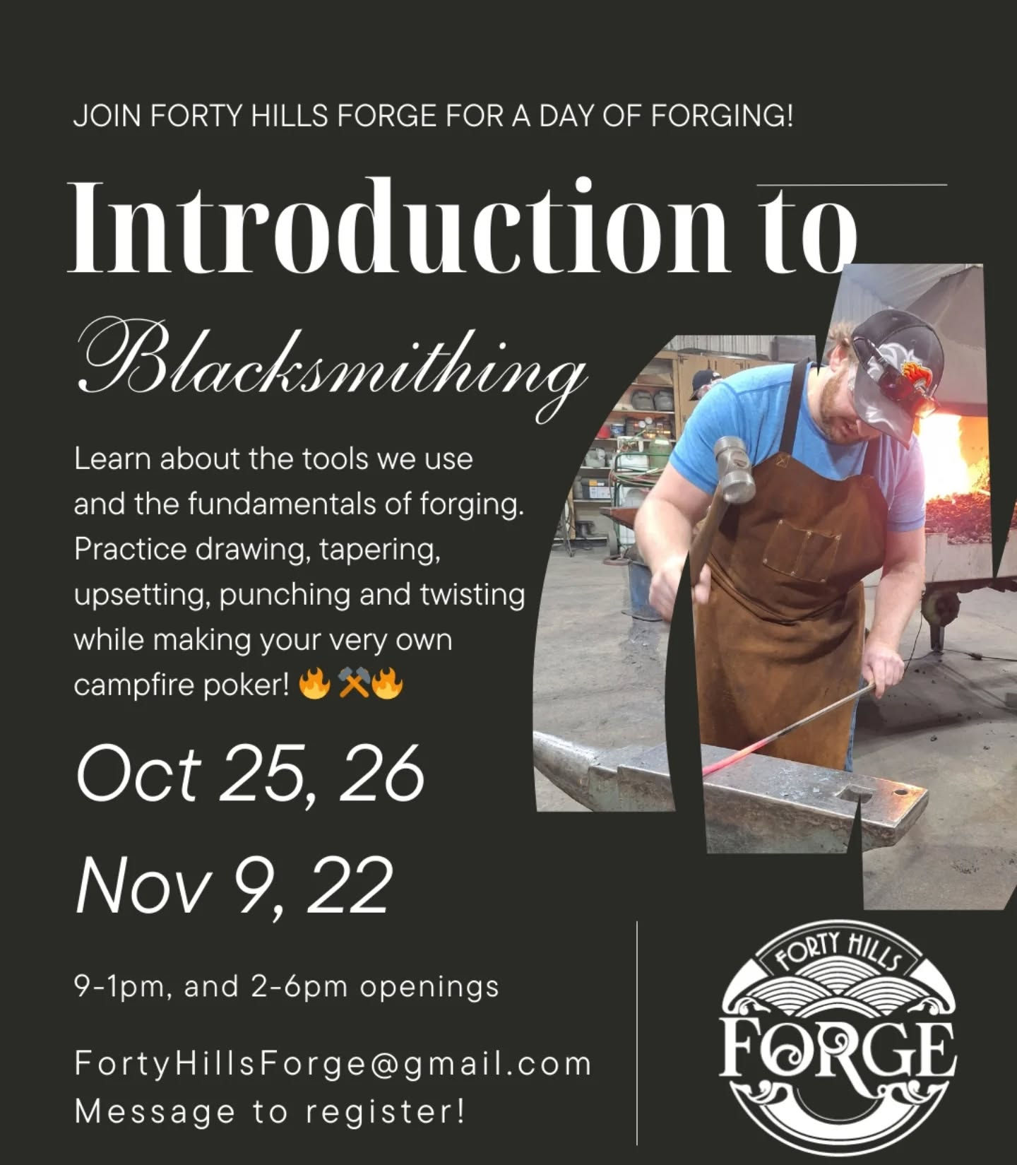 Introduction to Blacksmithing | Forty Hills Forge